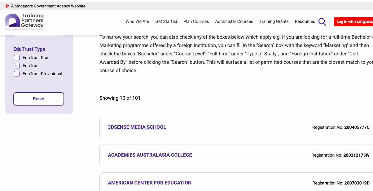 What is EduTrust (Education Trust Certification)? - SECPC